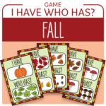 Fall Activity - I Have, Who Has? Cards Game - Counting 1-10 and Colors ...