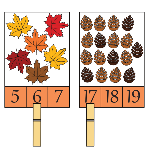 Fall/Autumn Activity - Count And Clip Task Cards: Counting to 20 | Made ...