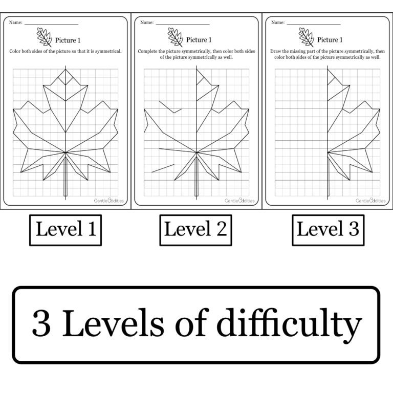 Fall - Autumn - Math Symmetry and Coloring | Made By Teachers