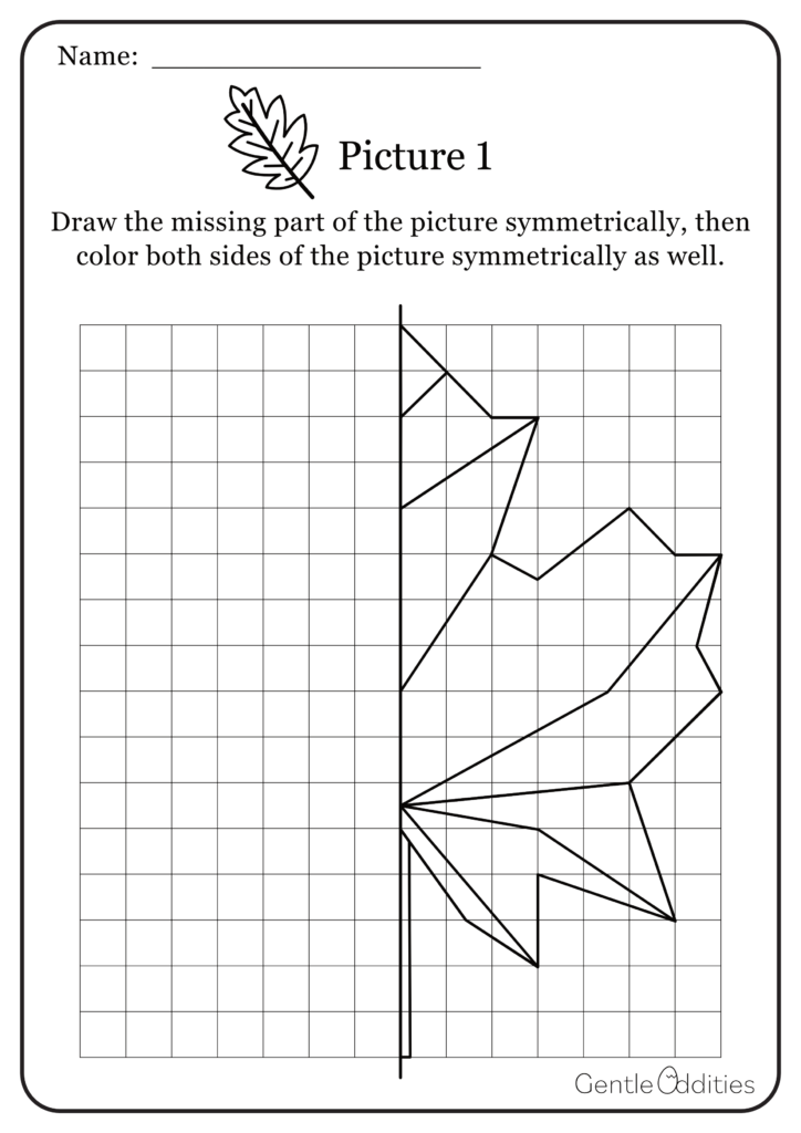 Fall - Autumn - Math Symmetry and Coloring | Made By Teachers