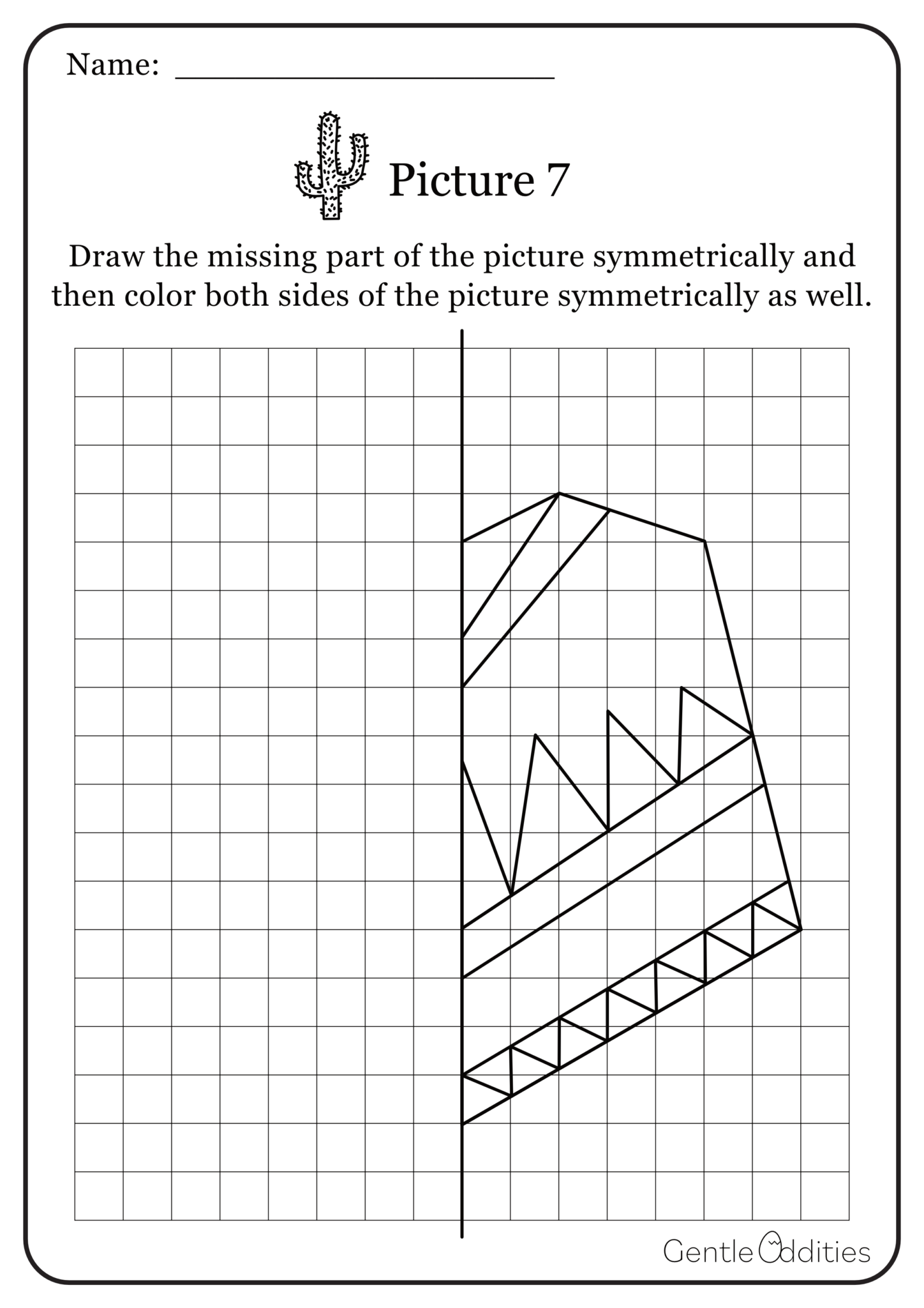 Hispanic Heritage Month - Mexico Math Symmetry and Coloring | Made By ...