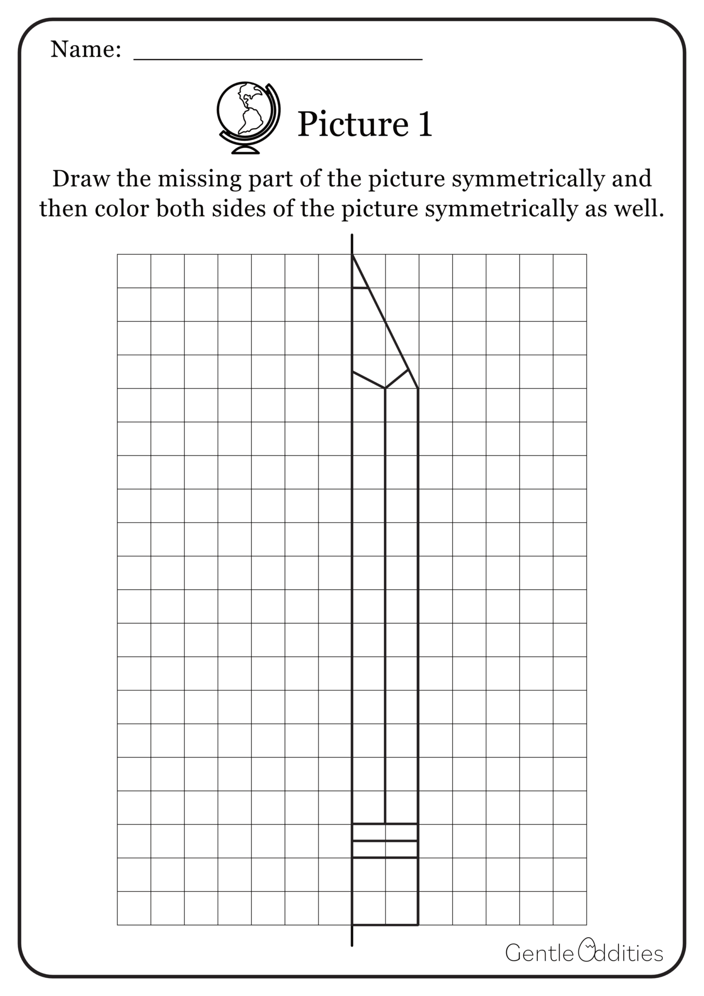 Back to School Activity - School Math Symmetry and Coloring | Made By ...