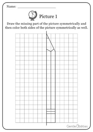Back to School Activity - School Math Symmetry and Coloring | Made By ...