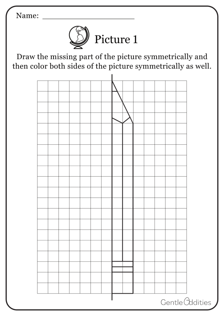 Back to School Activity - School Math Symmetry and Coloring | Made By ...