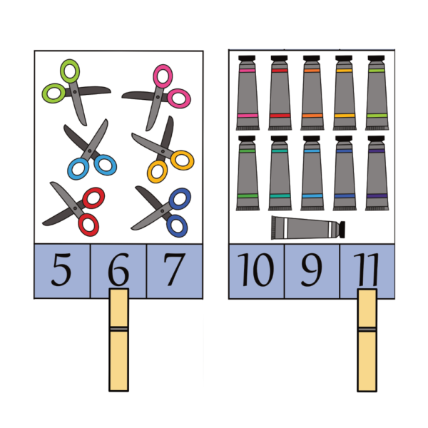 Back to School Activity - Count And Clip Task Cards: Counting to 20 ...