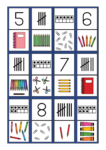 Back to School Game - Domino Counting 1-10 - Numbers Ten Frames Tally ...