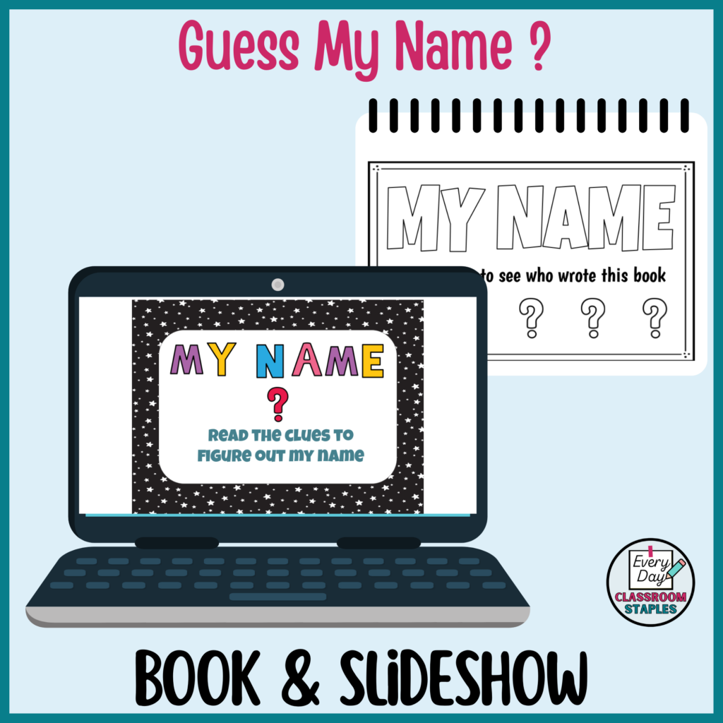 Back to School Name Activity - Get to Know You Digital & Print Book ...