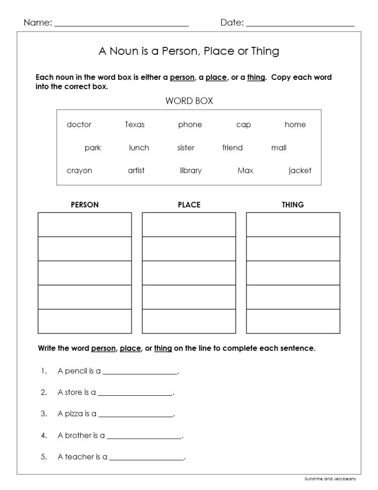 Back-to-School Grammar Review - Grade 1-2 : 24 worksheets | Made By ...
