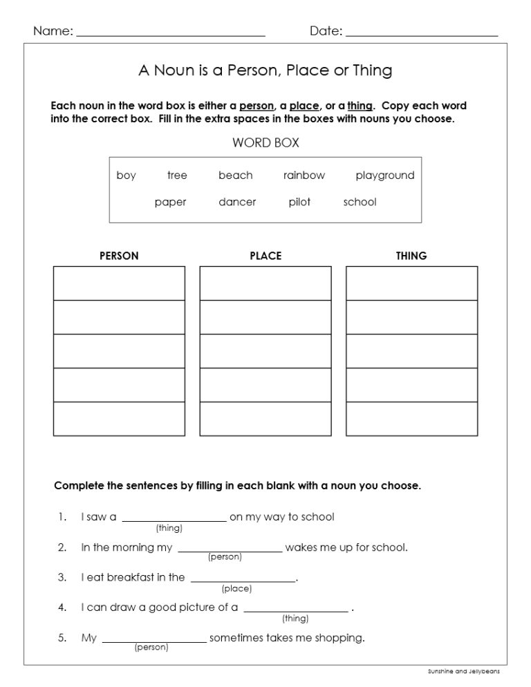 Back-to-School Grammar Review - Grade 1-2 : 24 worksheets - Made By ...