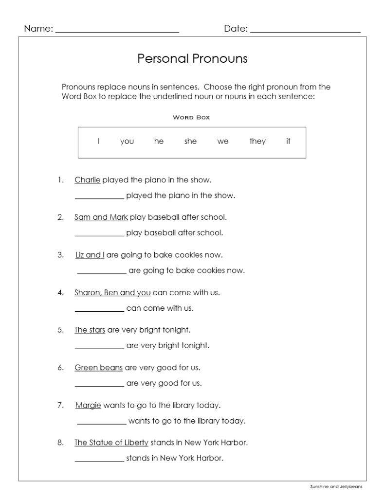 Back-to-School Grammar Review - Grade 1-2 : 24 worksheets - Made By ...