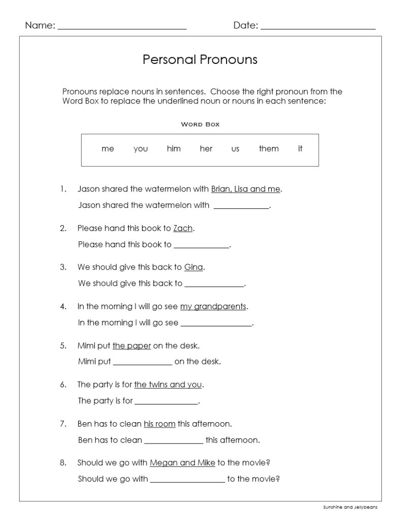 Back-to-School Grammar Review - Grade 1-2 : 24 worksheets - Made By ...