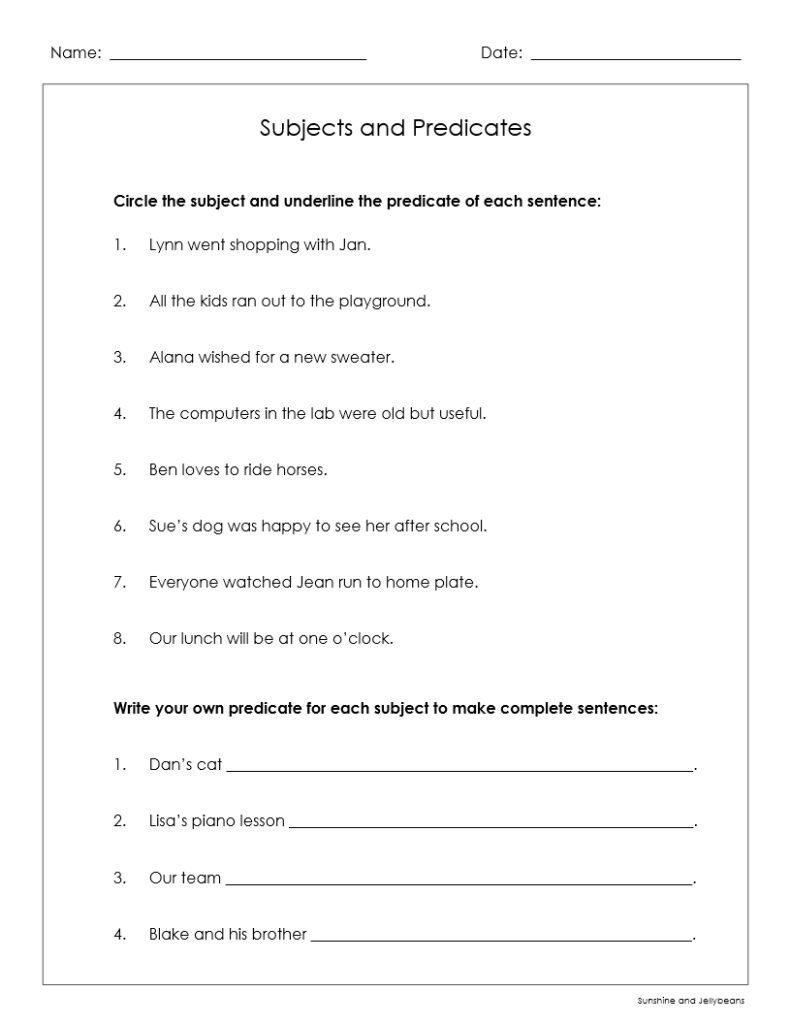 Back-to-School Grammar Review - Grade 1-2 : 24 worksheets - Made By ...