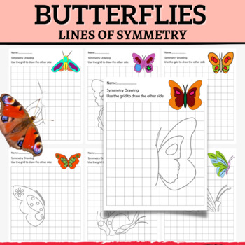 Butterflies Lines of Symmetry Spring Activity - Made By Teachers