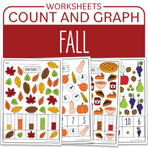 Fall/Autumn Activity - I Spy - How Many...? Color, Count and Graph up ...