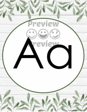 Alphabet Posters Farmhouse Eucalyptus Theme - Made By Teachers