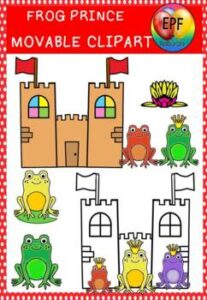 Frog prince clipart (moveable) - Made By Teachers