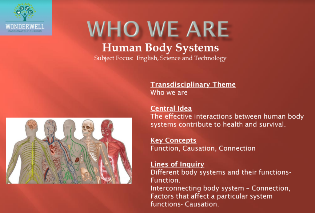 IB PYP Who We Are - Human Body Systems | Made By Teachers