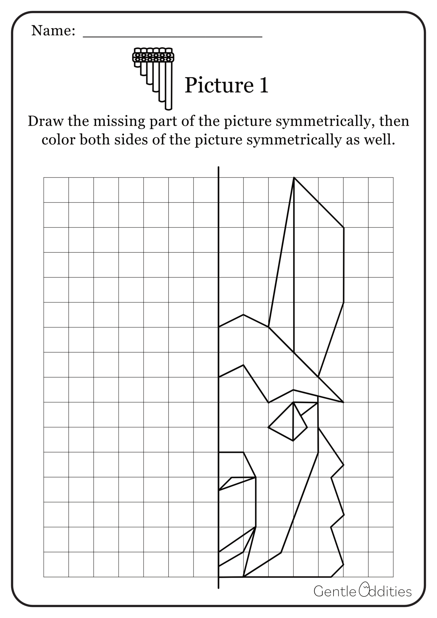 Hispanic Heritage Month - Peru Math Symmetry and Coloring - Made By ...