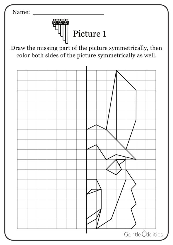 Hispanic Heritage Month - Peru Math Symmetry and Coloring | Made By ...