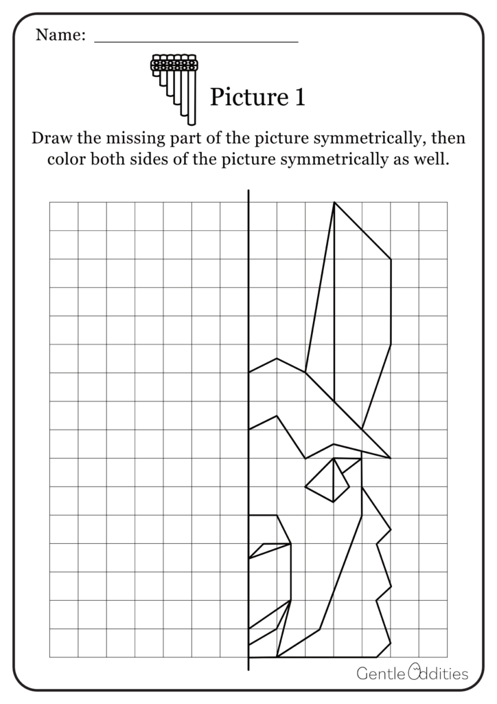 Hispanic Heritage Month - Peru Math Symmetry and Coloring | Made By ...