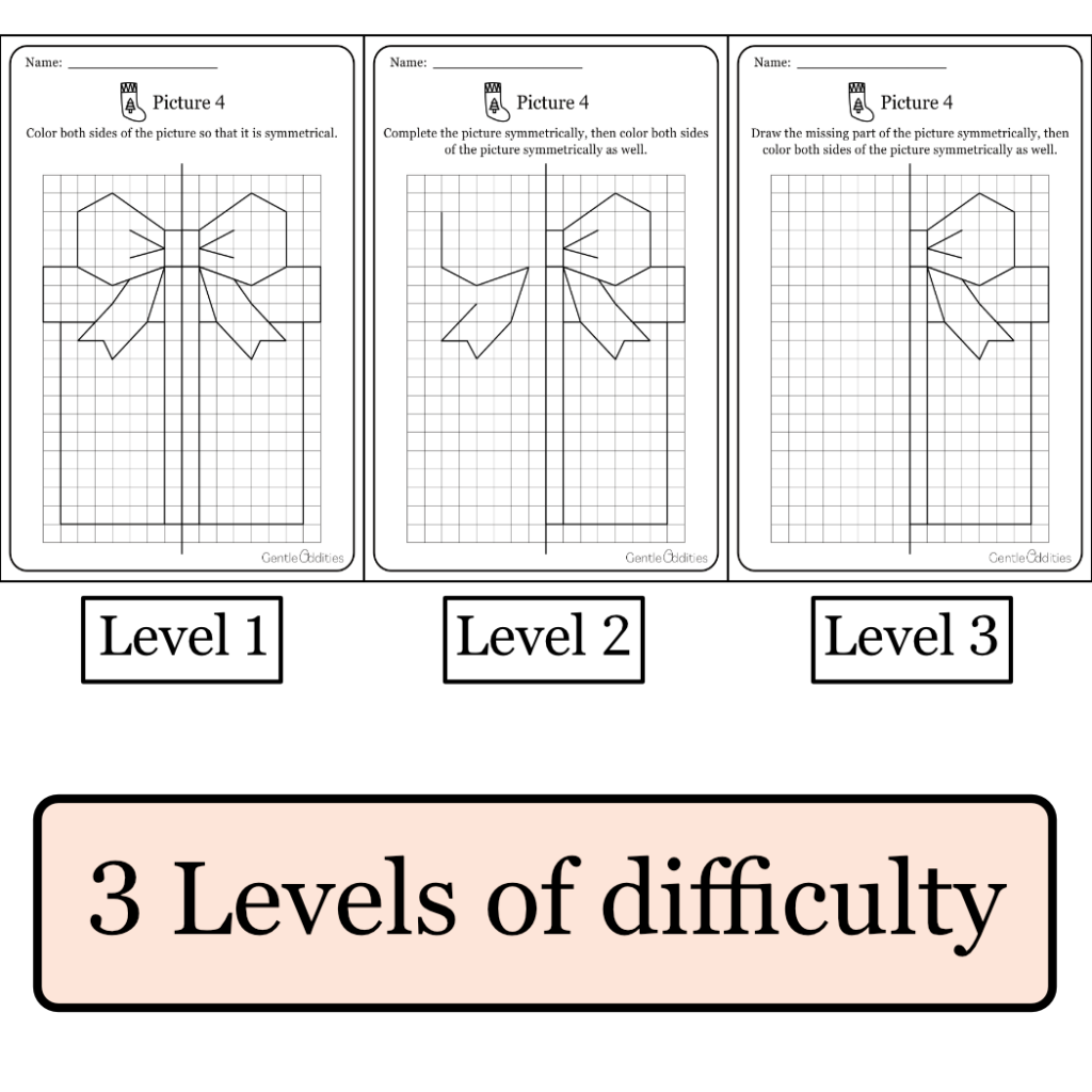 Christmas Math Symmetry and Coloring - Made By Teachers