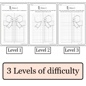 Christmas Math Activity Symmetry and Coloring - Made By Teachers