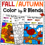 Fall Color by Code R Blends | Made By Teachers