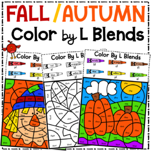 Fall Color by Code Blends Bundle - Made By Teachers