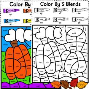 Fall Color by Code Blends Bundle - Made By Teachers