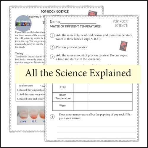 Pop Rock Science Activities - Made By Teachers