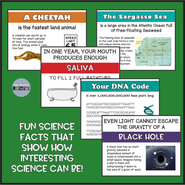 Science Posters Fun Science Facts, Bulletin Board and Classroom Décor ...