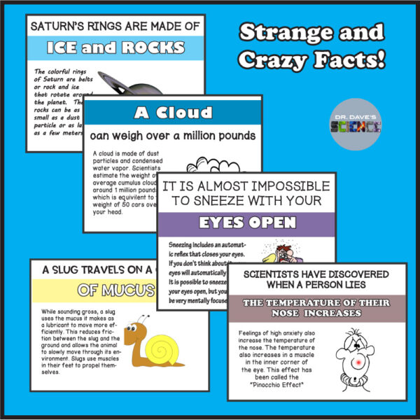 Science Posters Fun Science Facts, Bulletin Board and Classroom Décor ...