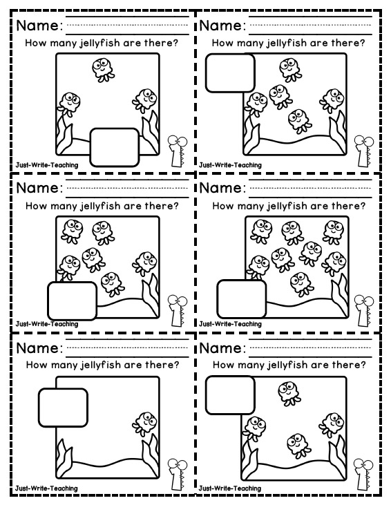 Count and Write Task Cards - First Grade Math Centers | Made By Teachers