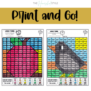 Fall CVC Words Practice Coloring Pages Editable Worksheets - Made By ...