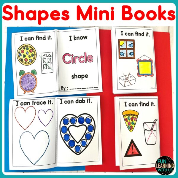 2D Shapes Intervention Mini Booklets - Print & Fold Shapes Recognition ...