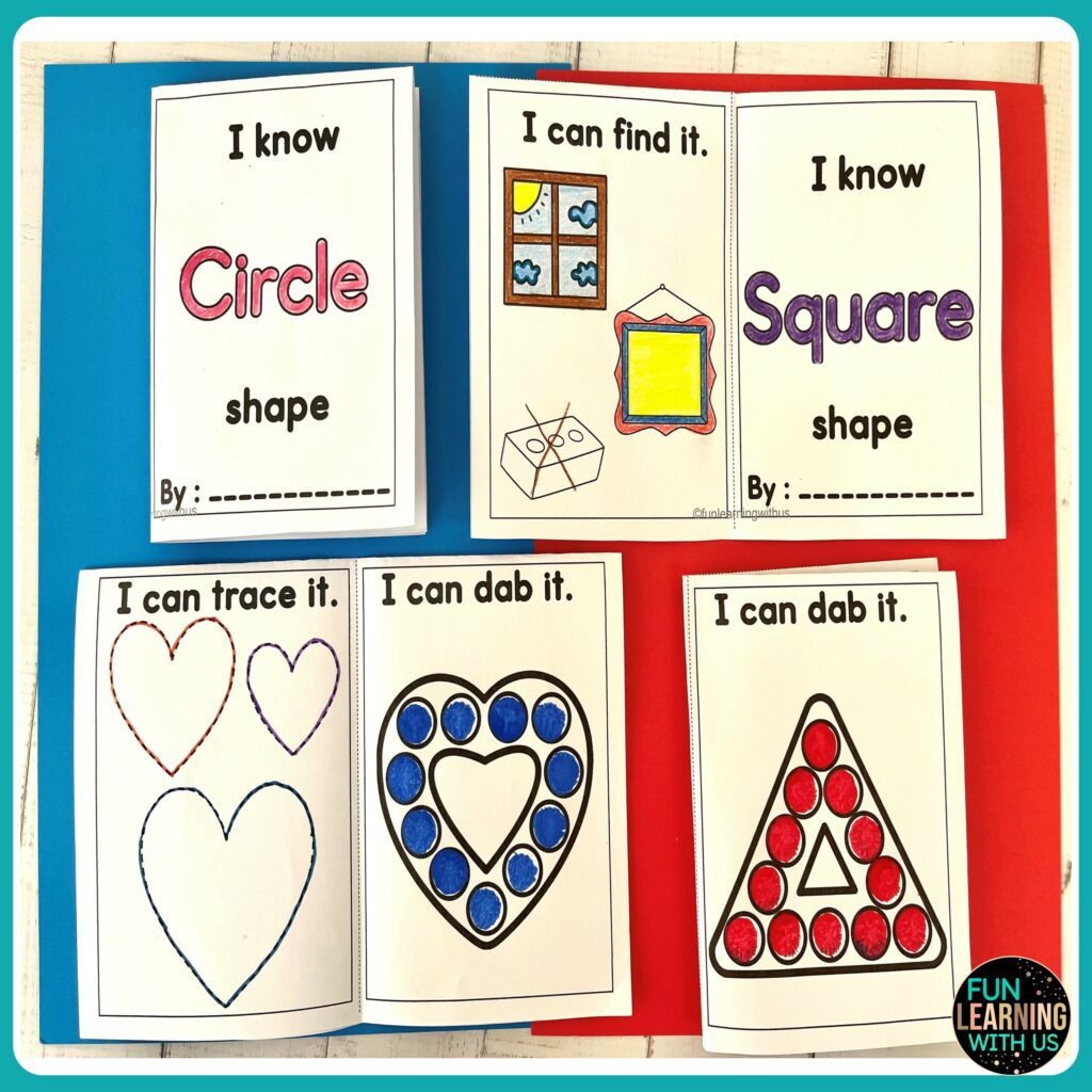 2D Shapes Intervention Mini Booklets - Print & Fold Shapes Recognition ...