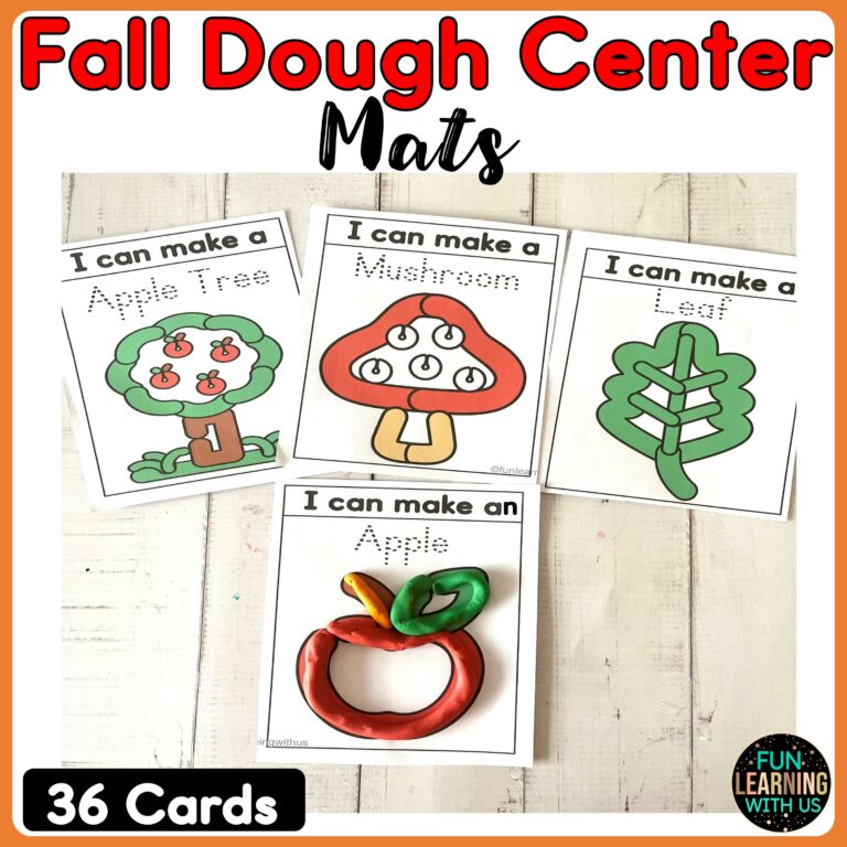 Fall Dough Center Mats | Autumn Season Fine Motor Activity | Made By ...