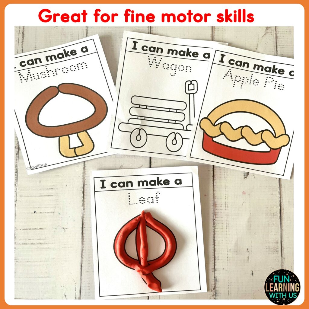 Fall Dough Center Mats | Autumn Season Fine Motor Activity - Made By ...
