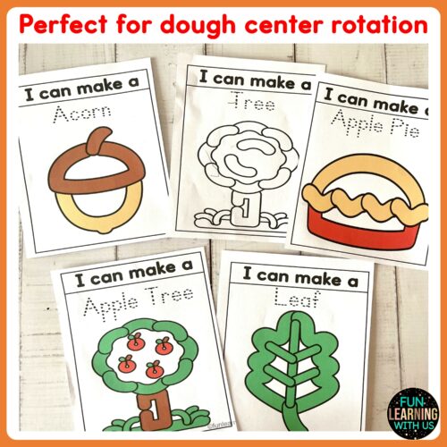 Fall Dough Center Mats | Autumn Season Fine Motor Activity - Made By ...