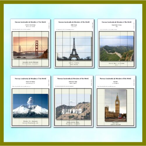 Famous Landmarks & Wonders of the World - 25 Photo Jigsaw Puzzles ...