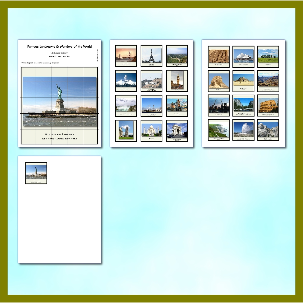 Famous Landmarks & Wonders of the World - 25 Photo Jigsaw Puzzles ...