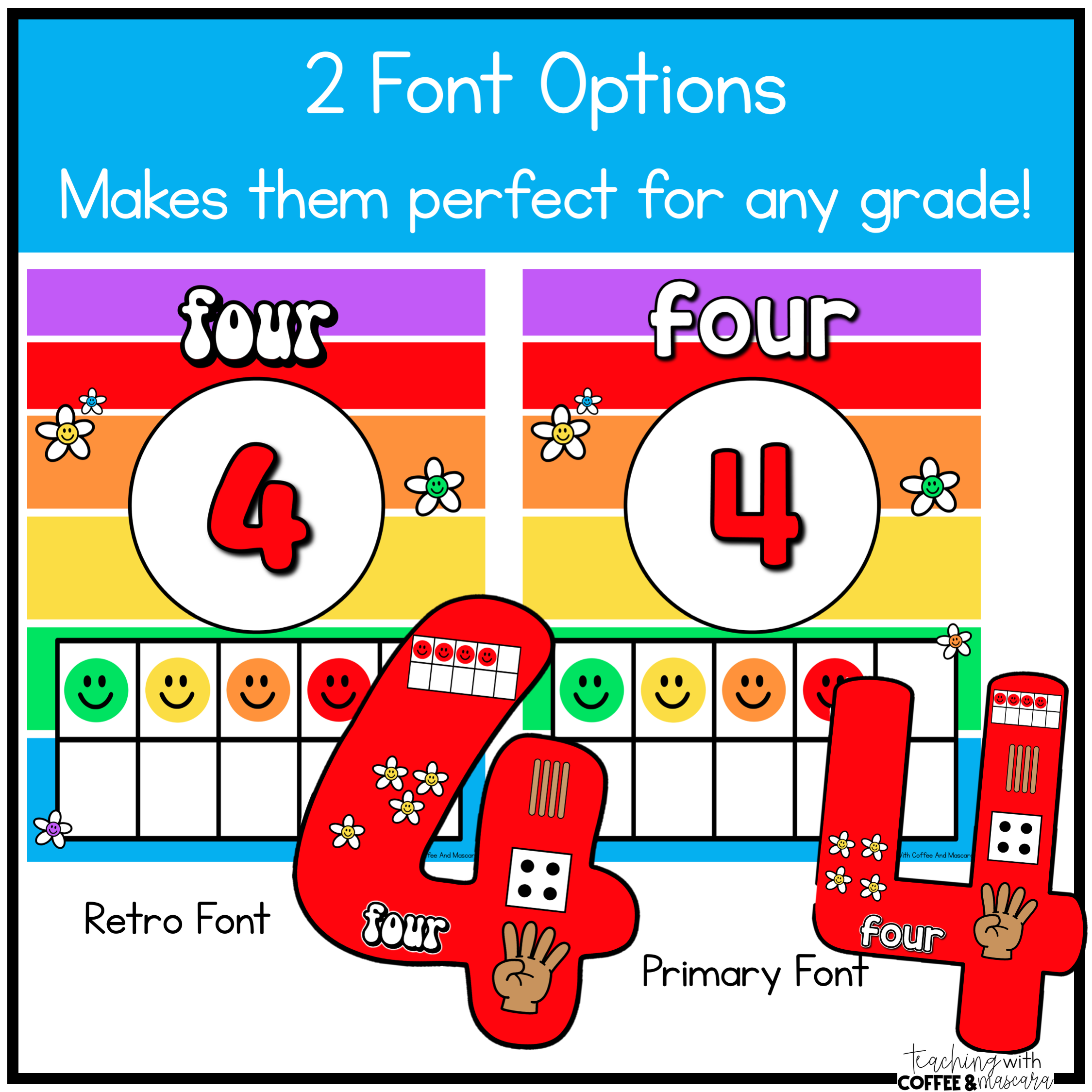 Numbers Posters 1-20 and More | Made By Teachers