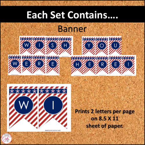 USA Bulletin Board Set - Postcards Across America - Made By Teachers