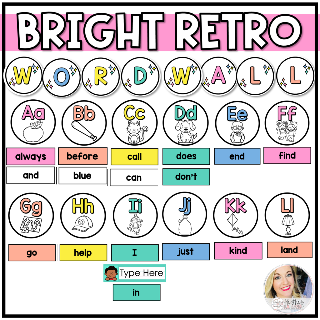 Word Wall with portable word wall option - Made By Teachers