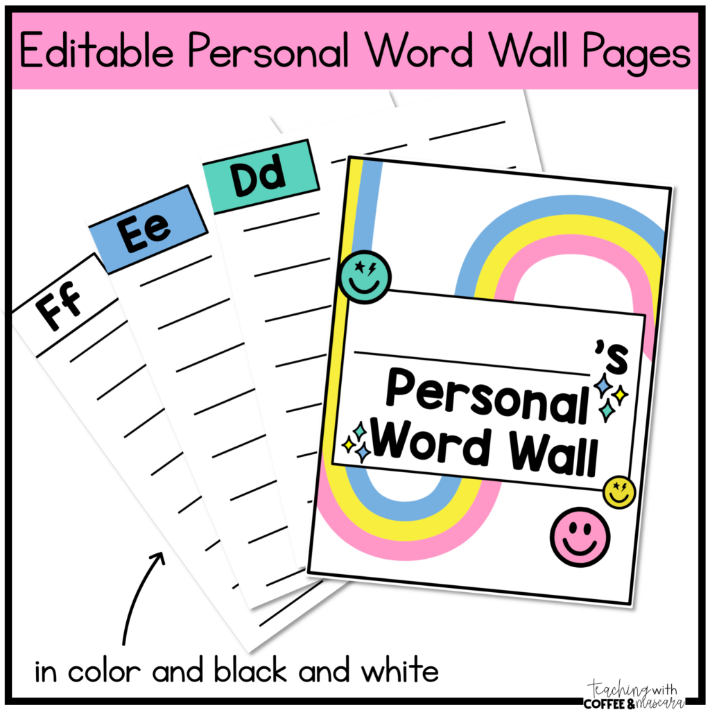 Word Wall with portable word wall option - Made By Teachers