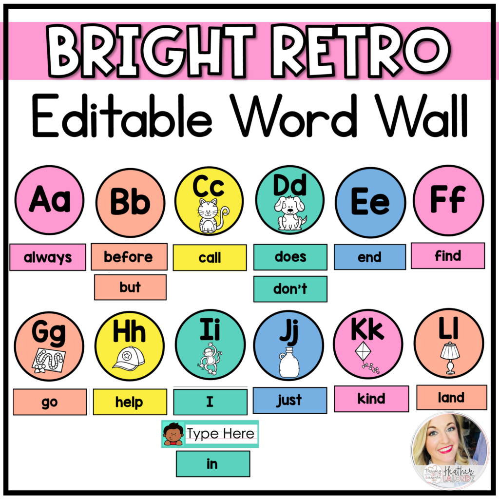 Word Wall with portable word wall option | Made By Teachers