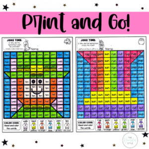 St. Patrick's Day CVC Words Practice Color by Code Editable Worksheets ...