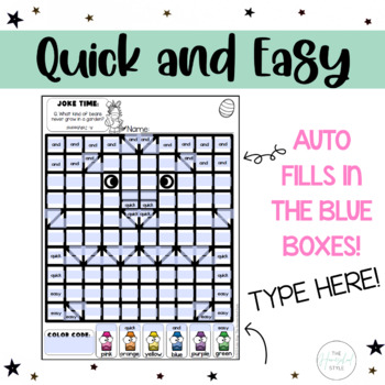 Easter CVC Words Practice Coloring Pages Editable Worksheets | Made By ...