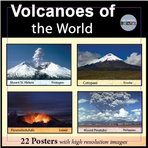 Volcano Posters Science Posters Bulletin Board Classroom Decor - Made ...