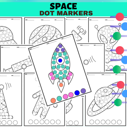 Space Dot Markers -Bingo Daubers Back to school Activities 100% ...